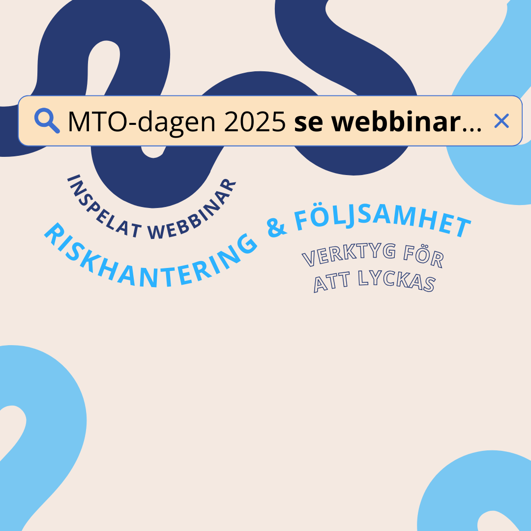 MTO-Dagen 2025 inspelade webbinariet - Mto